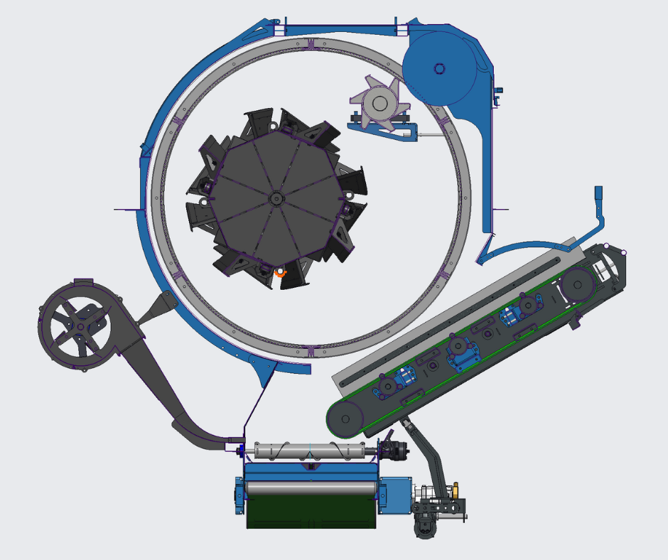 Self-propelled peas harvester - Steco-Ma